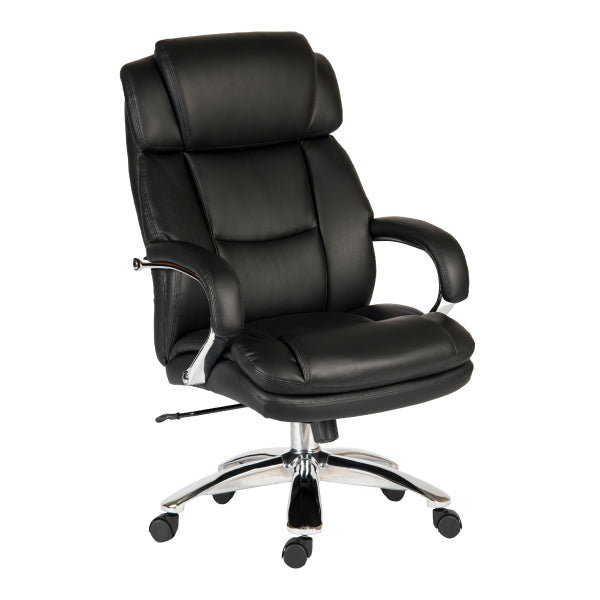 Colossus Heavy-Duty Office Chair 490 lb Capacity Leather