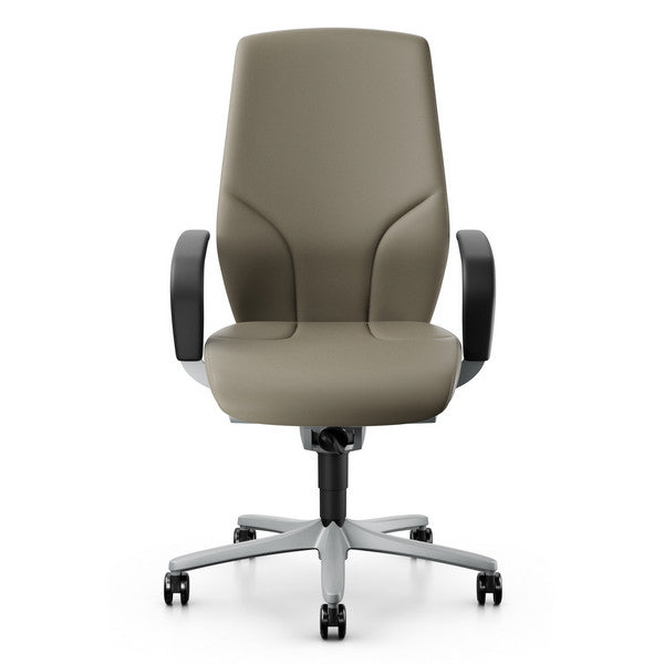 Giroflex 64 Executive Leather Chair - Alu-metallic Frame