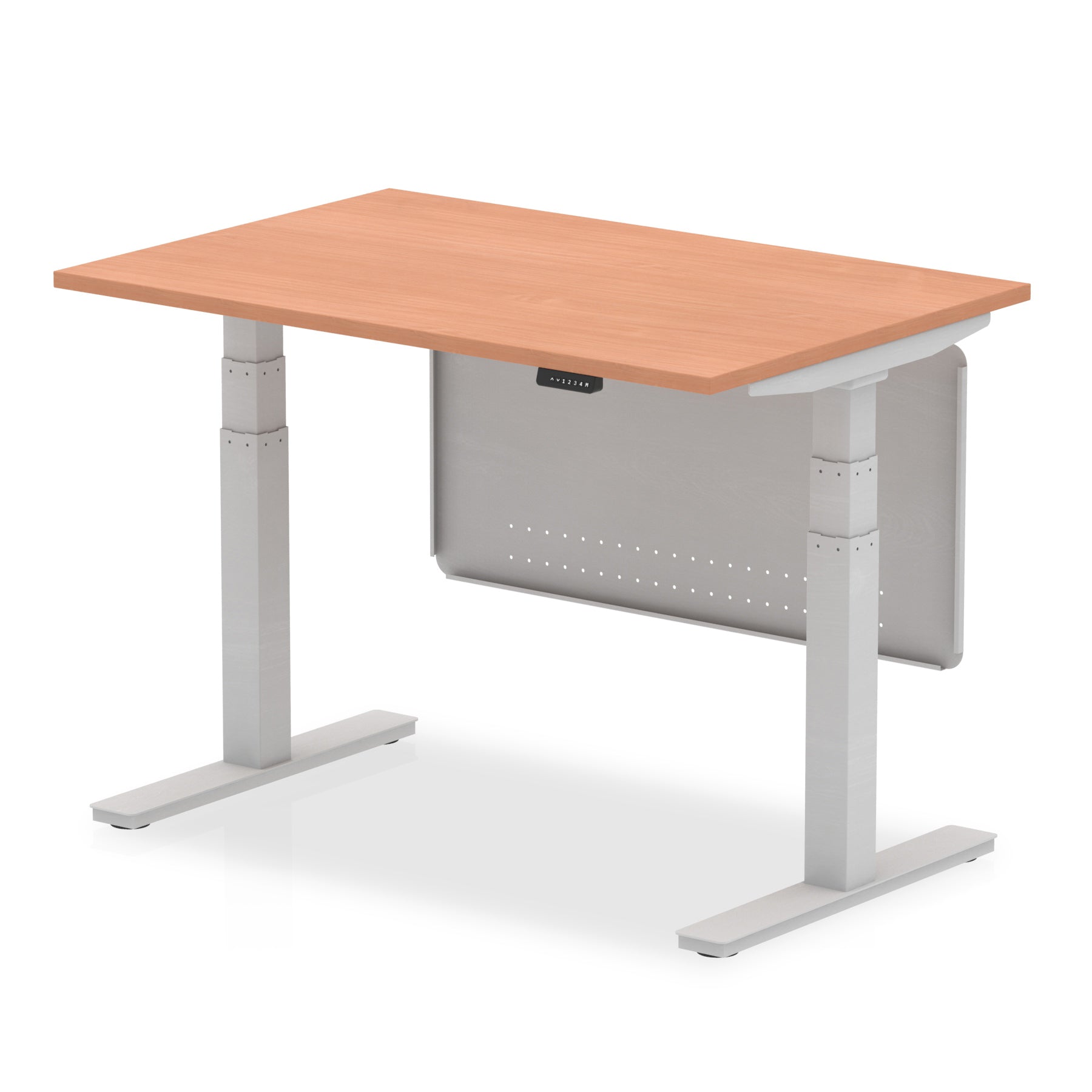 Air Height Adjustable Desk - Steel Modesty Panel | Dual Motor