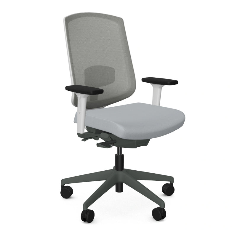 Senator Freeflex Mesh Office Chair - Grey with Adjustable Lumbar